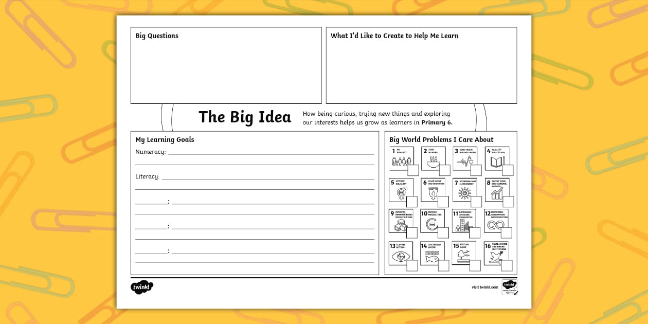 The Big Idea: Primary 6 (teacher made) - Twinkl