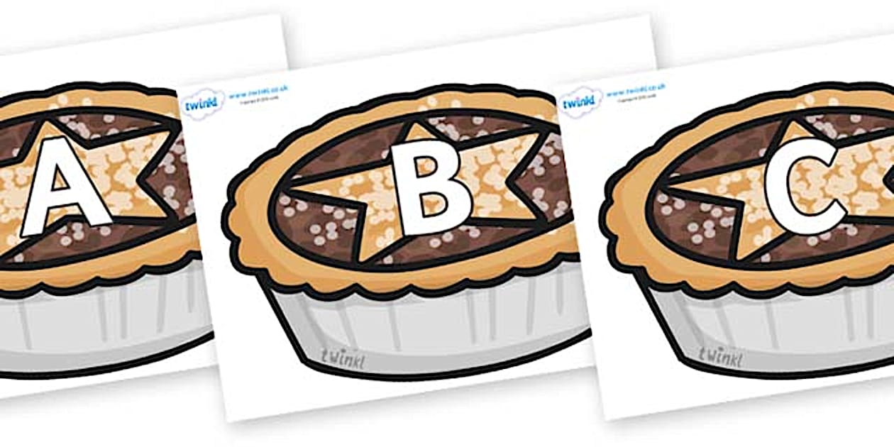 A-Z Alphabet on Mince Pies (teacher made) - Twinkl