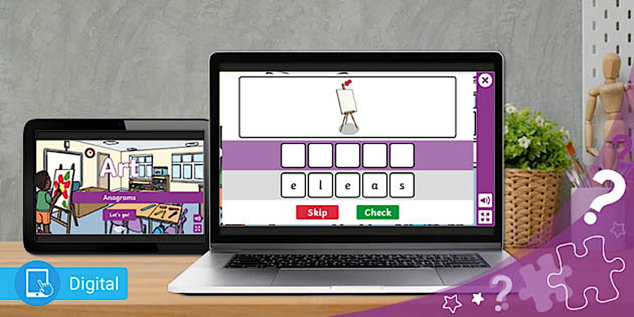 Interactive Art Anagram Game | Twinkl Go! (teacher made)