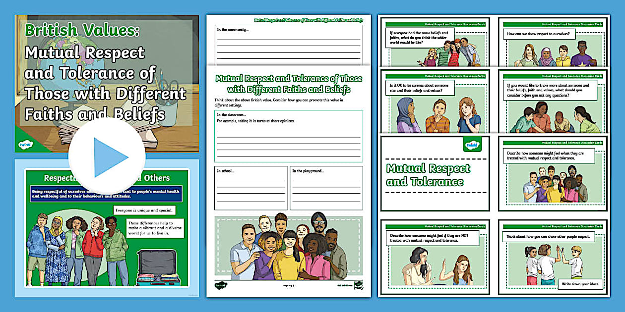 Mutual Respect and Tolerance KS2 PowerPoint Pack - Twinkl