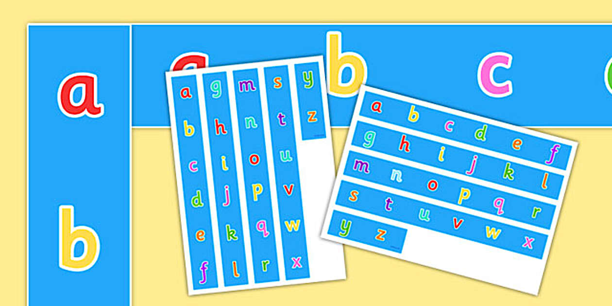 👉 Classroom Alphabet Wall Borders - Primary Resources