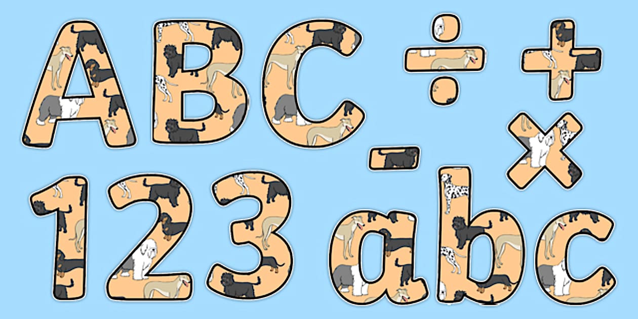 Dog Themed Display Lettering Pack (teacher made) - Twinkl