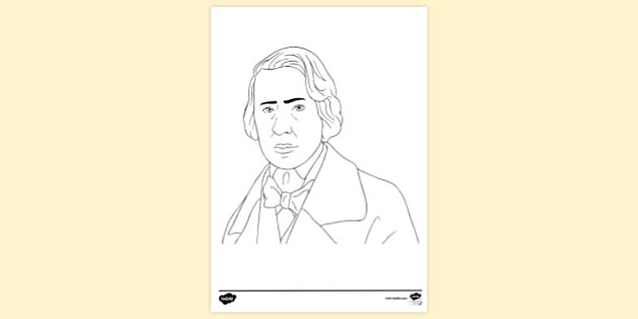 Frederic Chopin Colouring Sheet | Colouring Sheets - Twinkl