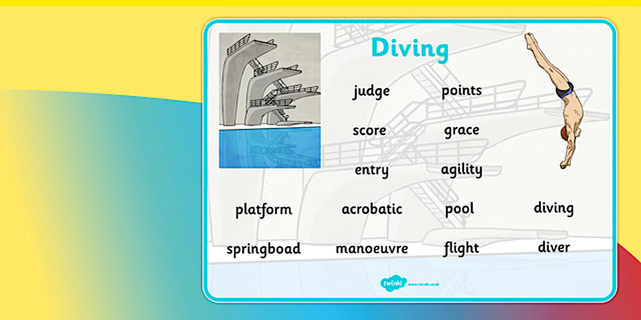 Dyslexic Diving Word Mat (teacher made) - Twinkl