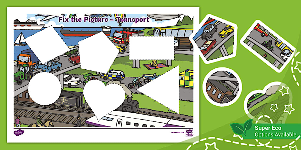Transport Cutting Skills Activity | Parent Scissor Control