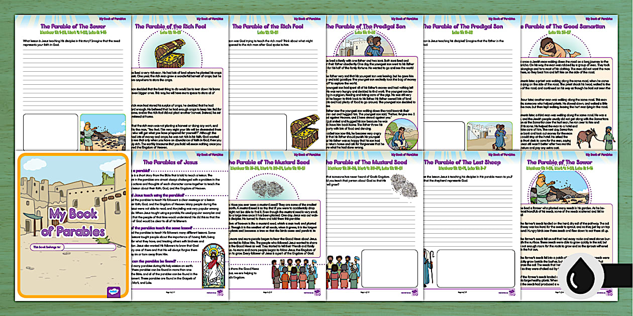 Parables of The Bible Activity Booklet - Primary - Twinkl