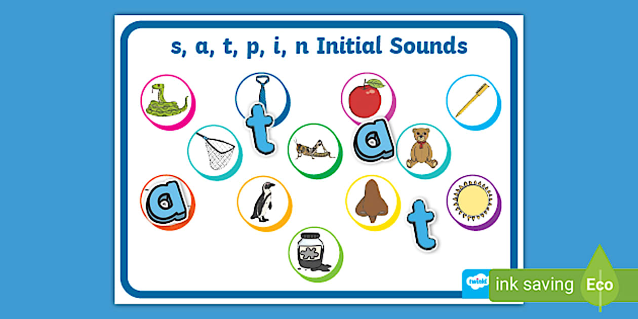 EYFS s, a, t, p, i, n Initial Sounds Activity (teacher made)