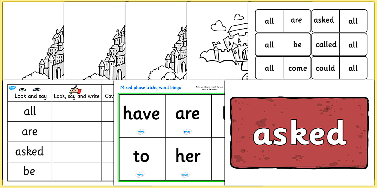 Parents Tricky Words Resource pack