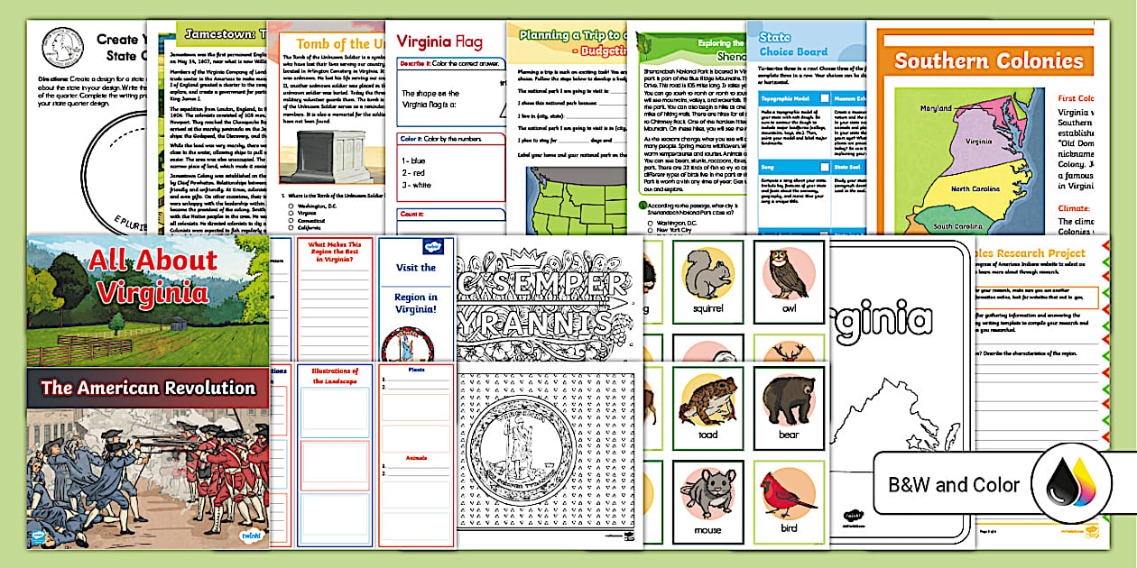 FREE Virginia Teaching Resources Taster Pack (Teacher-Made)