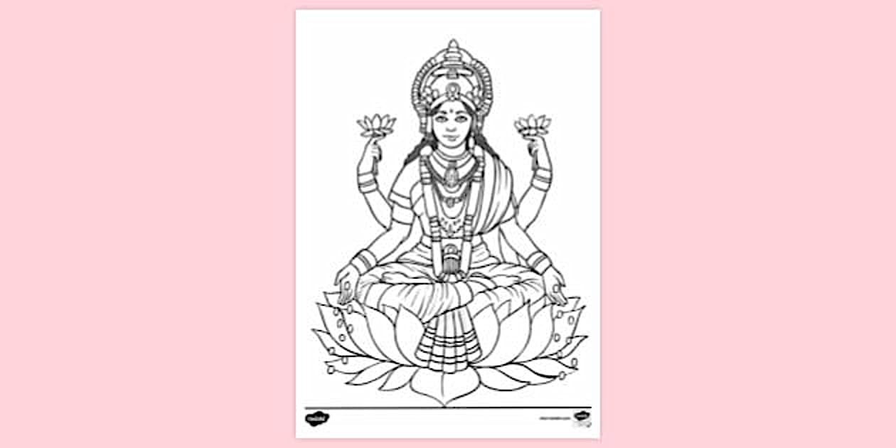 Hindu Colouring Page | Colouring Sheets - Twinkl