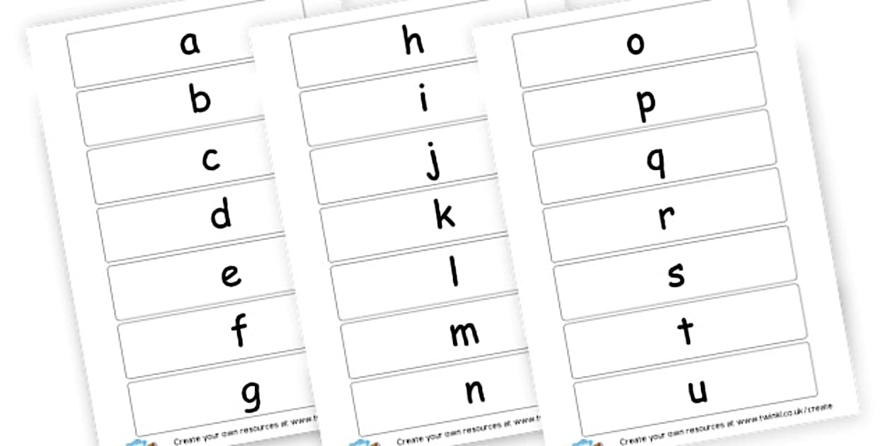 Lower Case Letters (teacher made) - Twinkl