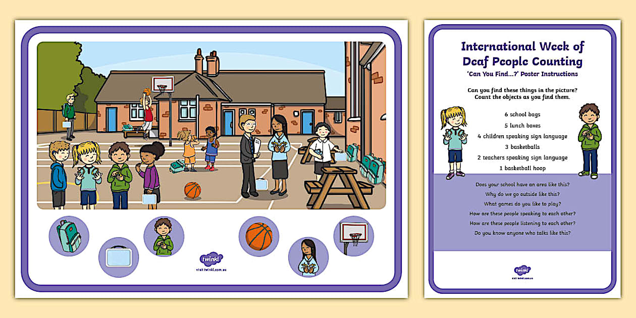 Poster Activity | International Week of Deaf People | Twinkl