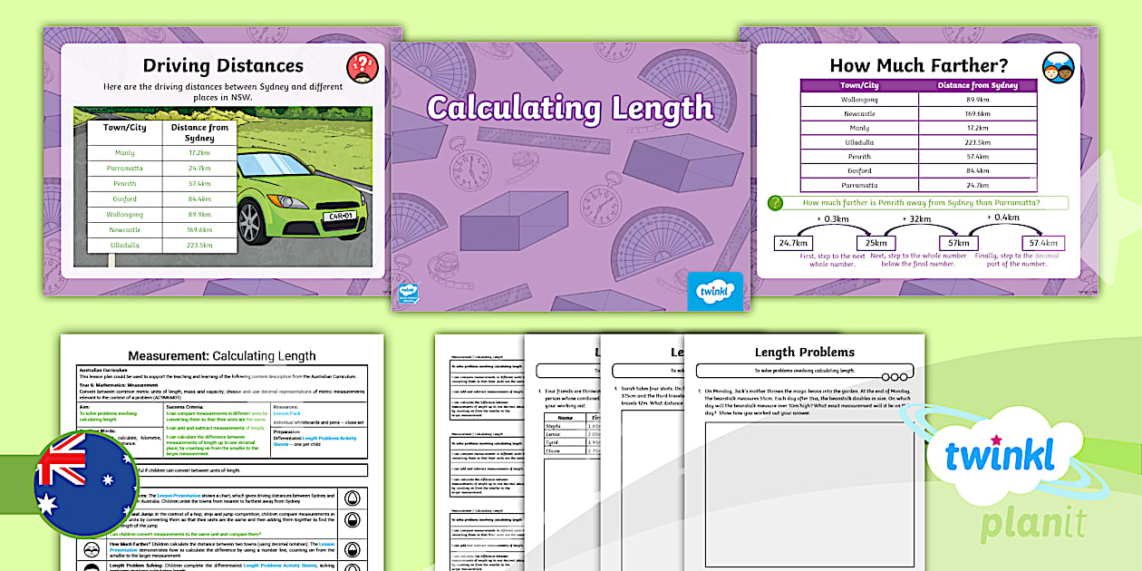 Year 6 Measurement: Solving Measurement Problems Lesson 1