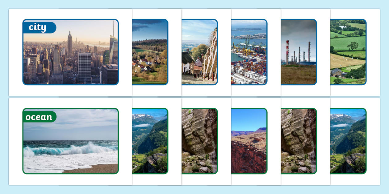 Human and Physical Geography Around the World Photo Pack