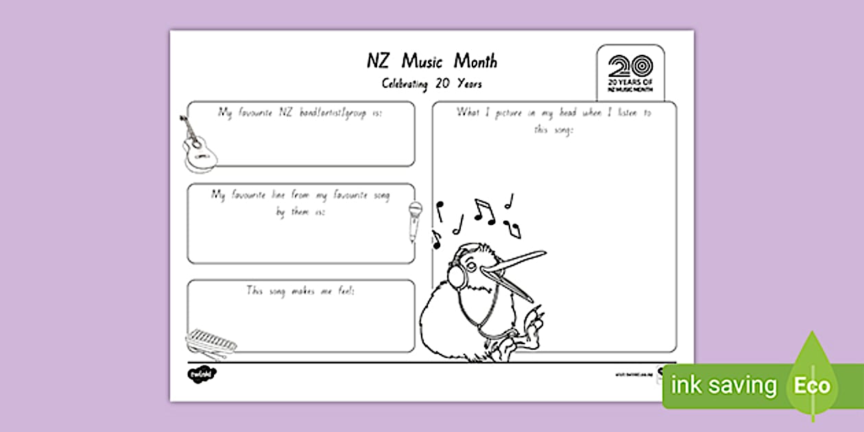 NZ Music Month Activity (profesor hizo) - Twinkl