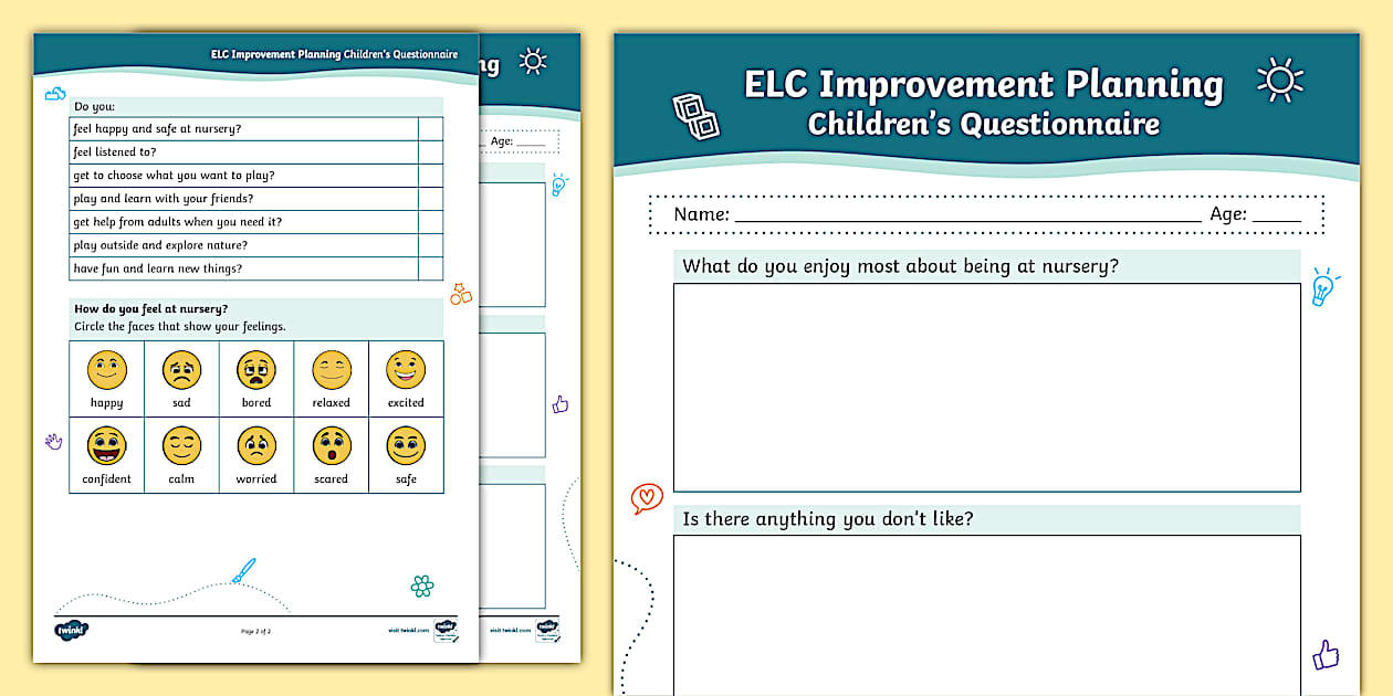 ELC Improvement Planning Children's Questionnaire