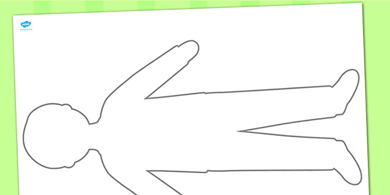 A3 Body Template Cut Out | Twinkl Learning Resources