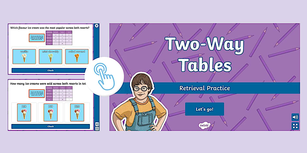 👉 Retrieval Practice: Two-Way Tables Maths Interactive Quiz