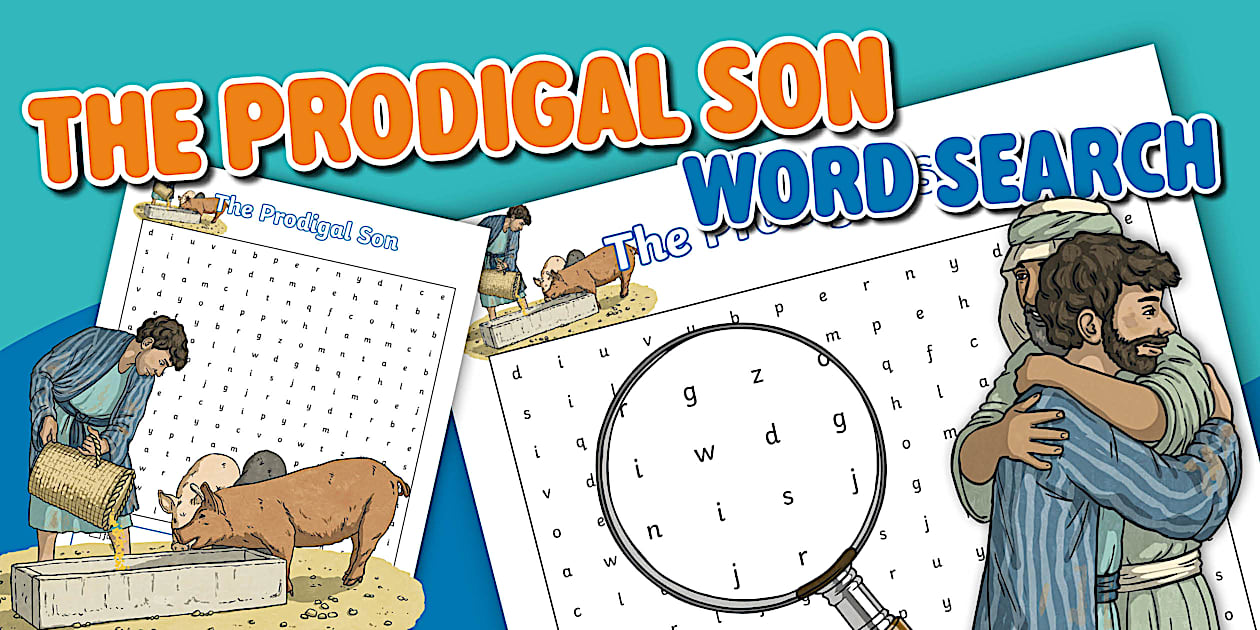 The Prodigal Son Word Search for KS2 Religious Education