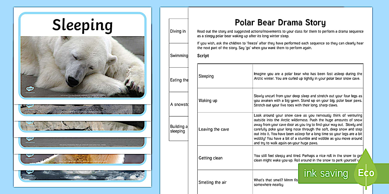 Polar Bear Drama Story (teacher made) - Twinkl