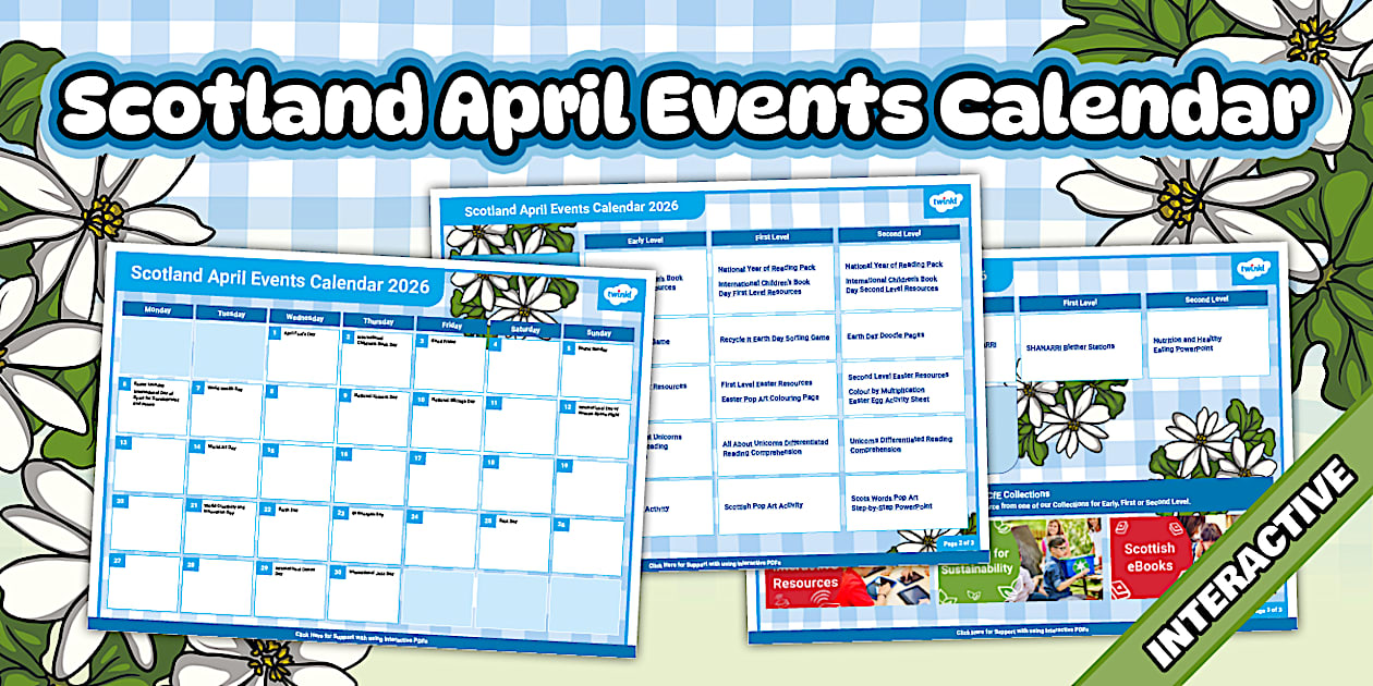 Scotland April Events Calendar 2026