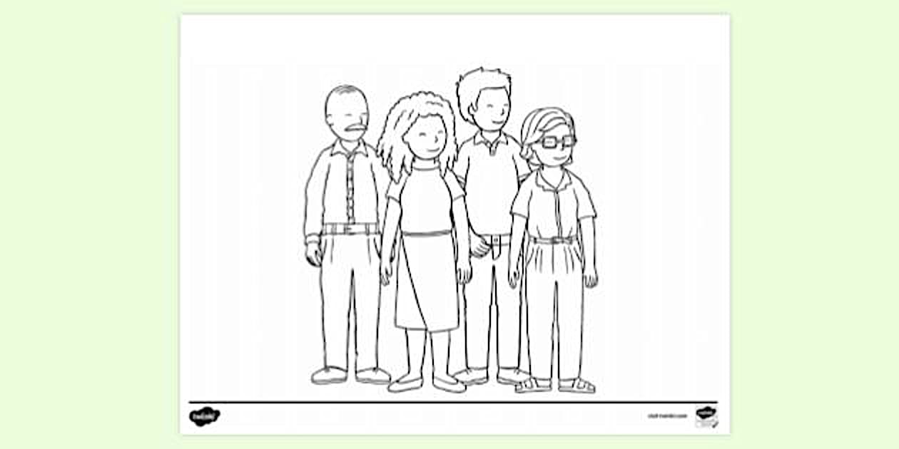 Group Colouring | Colouring Sheets (teacher made) - Twinkl
