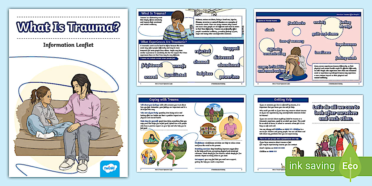 Understanding Trauma PDF | What Is Trauma? PDF - Twinkl