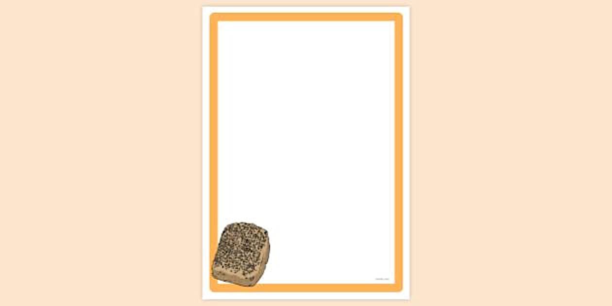 German Brotchen Bread Roll Page Border (teacher made)