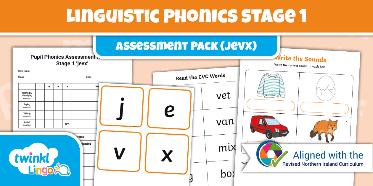 Linguistic Phonics Stage 1 Assessment Pack (jevx)