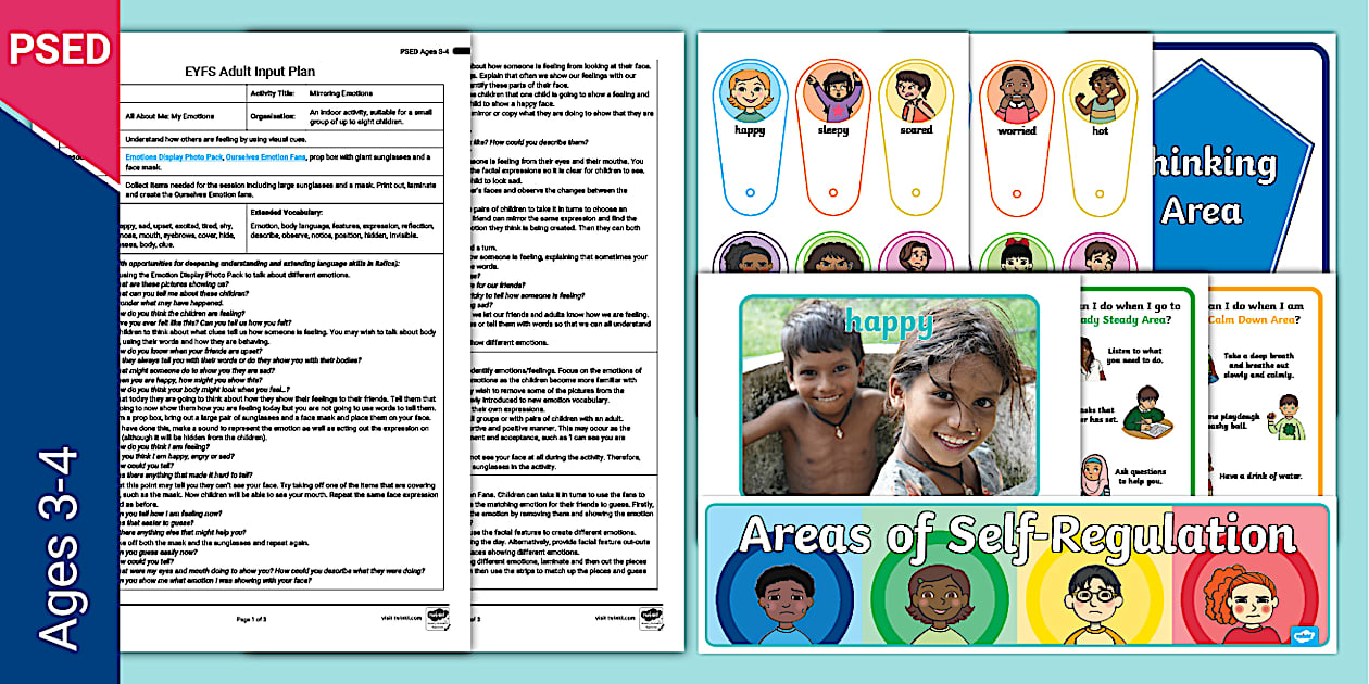 EYFS Mirroring Emotions Adult Input Plan and Resource Pack