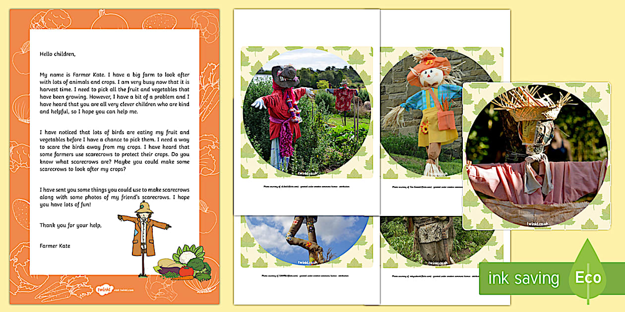 Editable Harvest Scarecrow Letter and Resource Pack - Twinkl