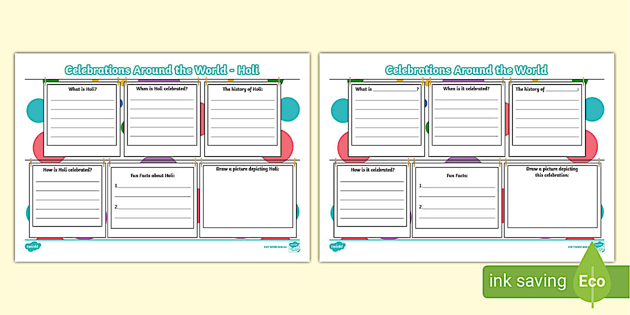 Celebrations Around The World - Holi (teacher made) - Twinkl