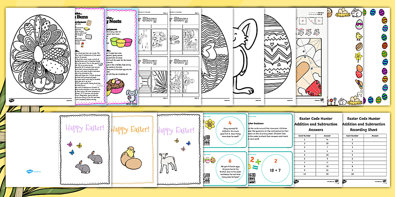 KS1 Last Week Before Easter Resource Pack (teacher made)