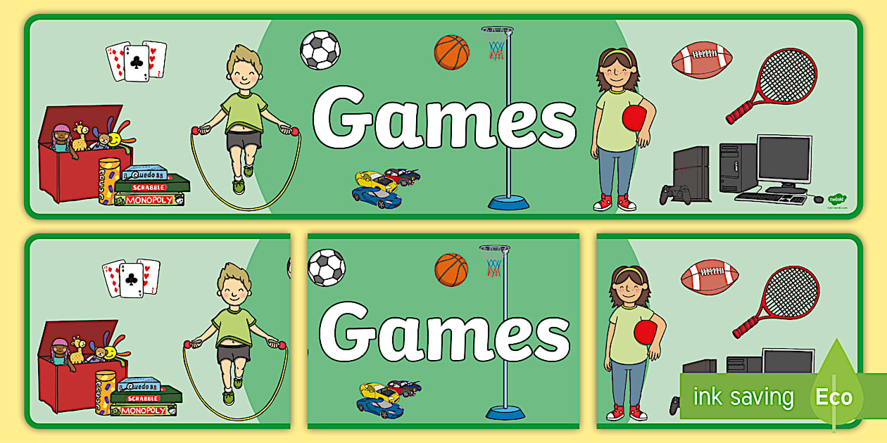 Games Banner (teacher made) - Twinkl