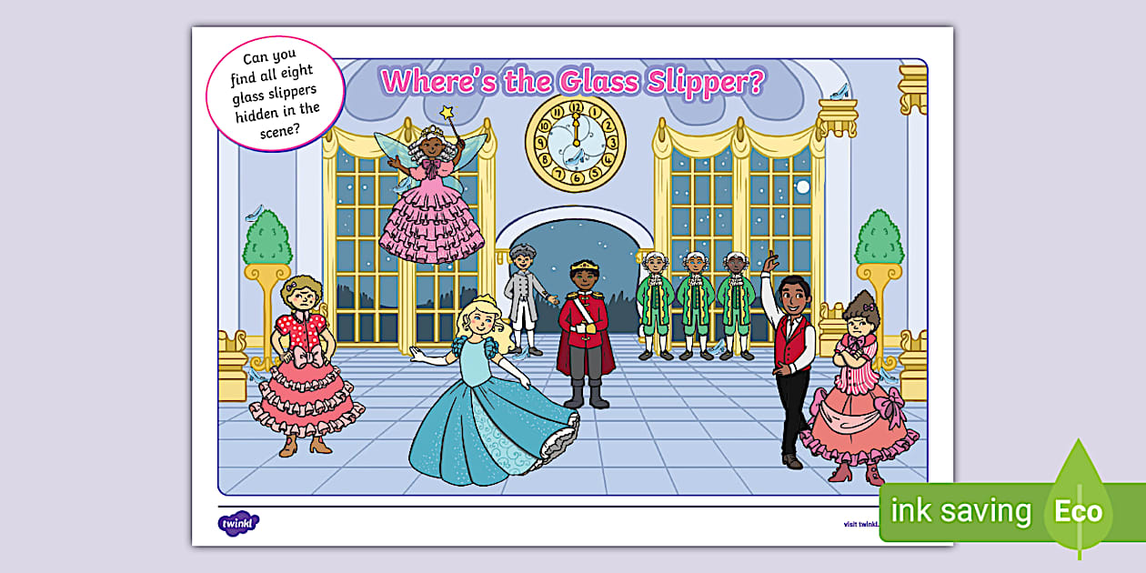Where's the Glass Slipper? I Spy Activity (teacher made)