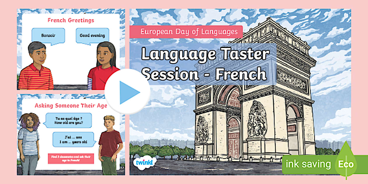 KS2 European Day of Languages Speaking French PowerPoint
