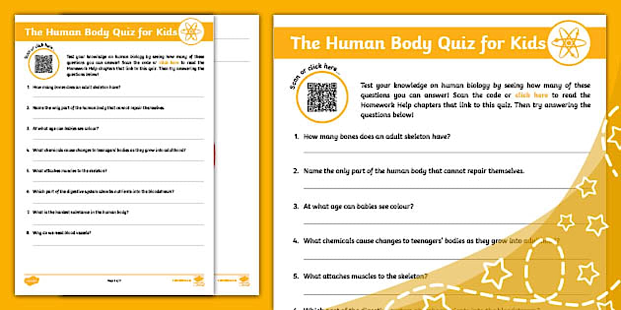 Human Body Quiz with Answers | Primary School Science