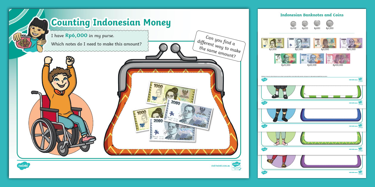 Counting Indonesian Money - Making Amounts (teacher made)
