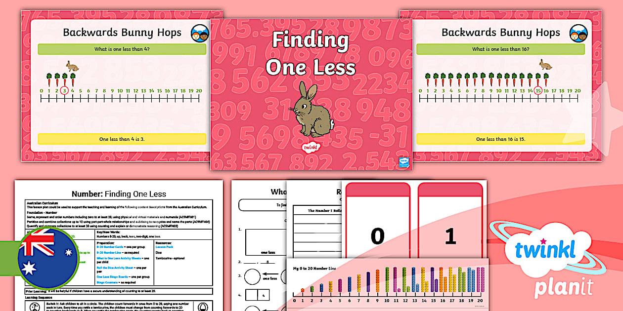 Foundation Number: One More and One Less Lesson 2 - Twinkl
