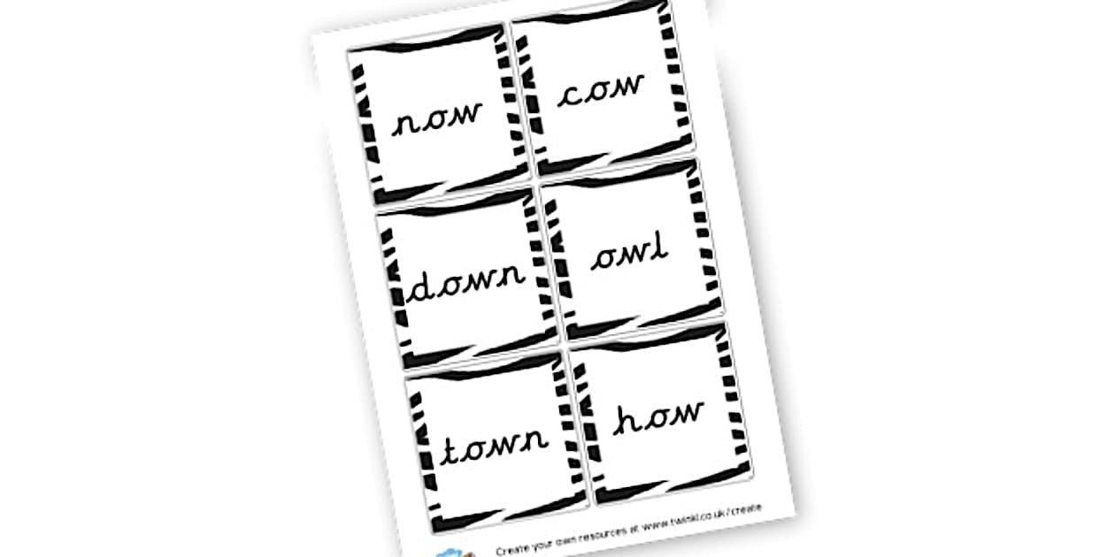 ow words (teacher made) - Twinkl