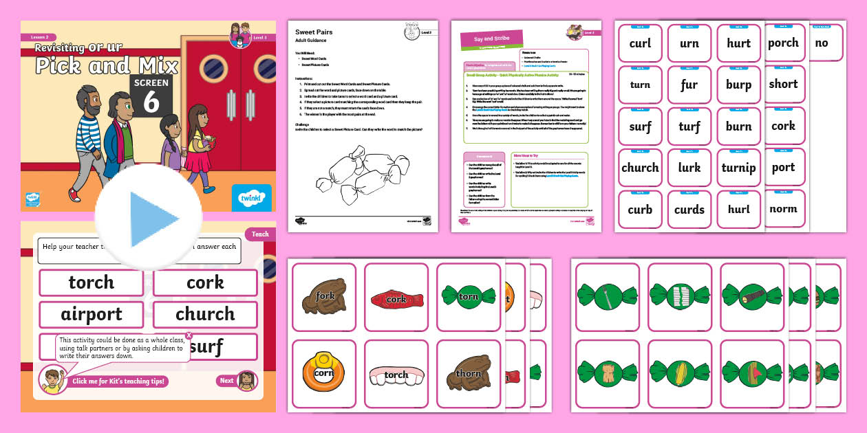'or, ur' Recap Lesson Pack - Level 3 Week 12 Lesson 1