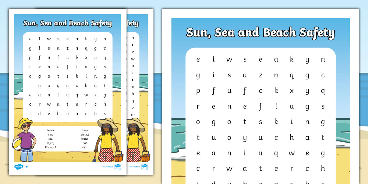Holiday Activities - Summer Holiday Word Search - Twinkl