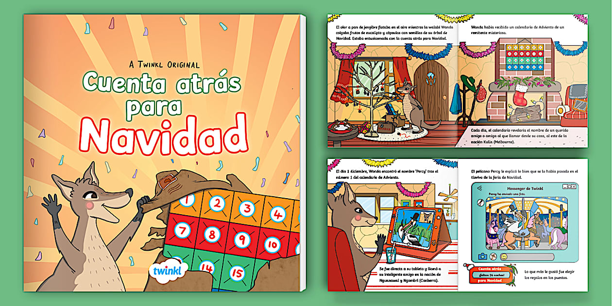 Ebook: Cuenta atrás para Navidad (Teacher-Made) - Twinkl