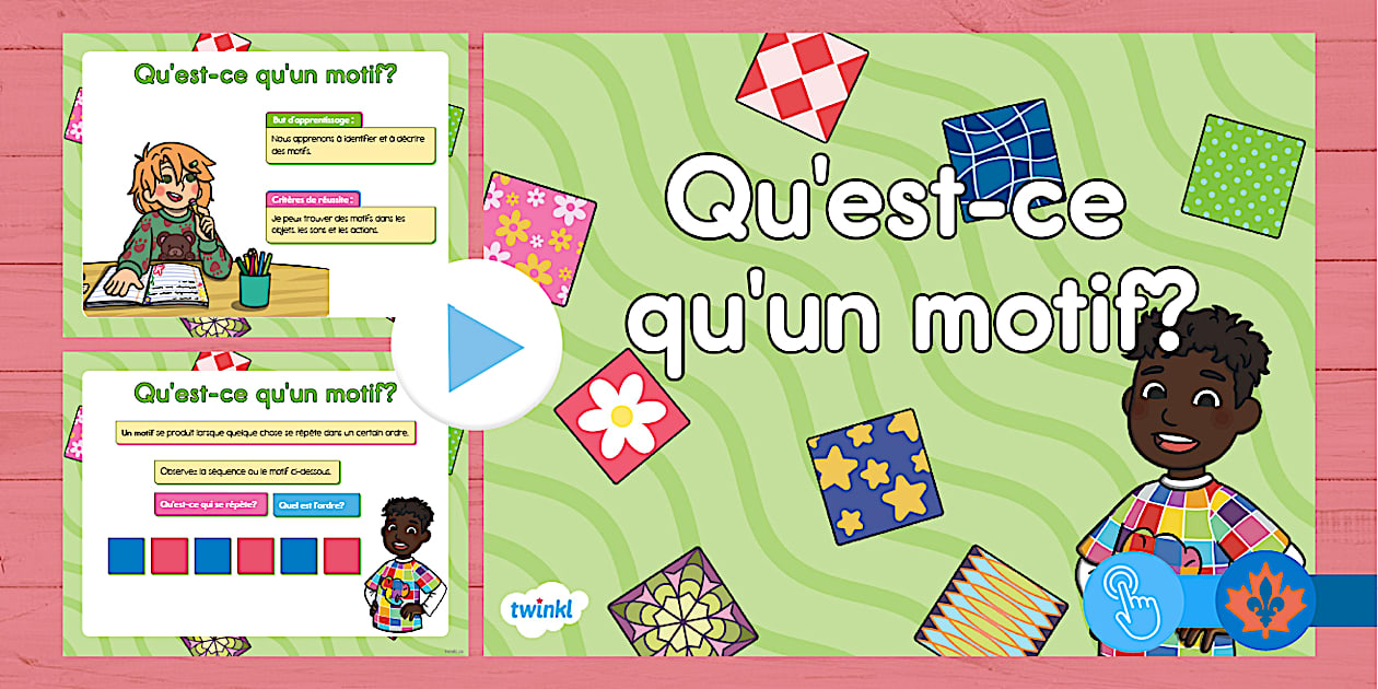Introduction to Algebra PowerPoint Grade 1 French - Twinkl