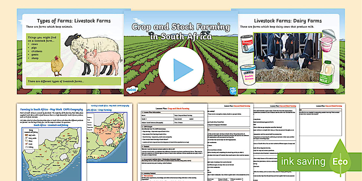 Stock and Crop Farming Lesson Plan And Resource Pack