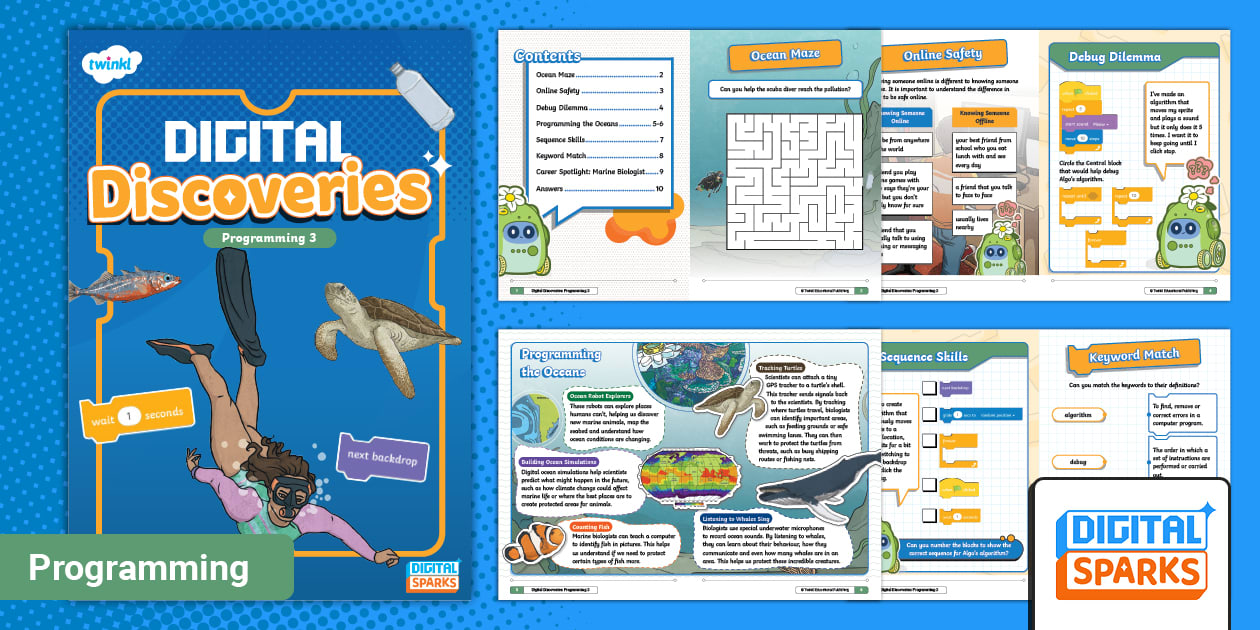 Programming 3 Digital Discoveries {Activity Booklet}