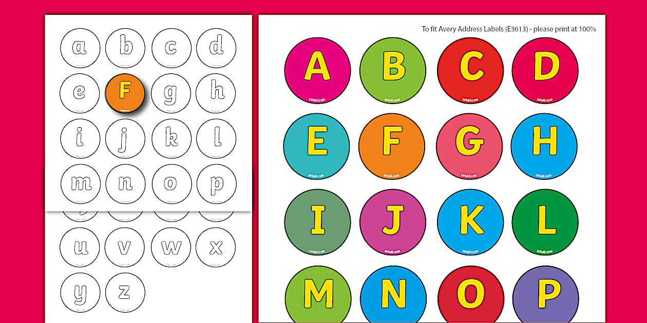 Uppercase and Lowercase Letter Matching Sticker Activity