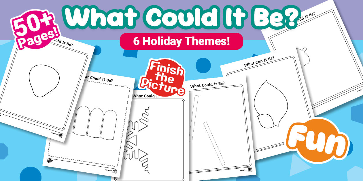 What Could It Be? Finish the Picture Drawing Pack 3rd-5th