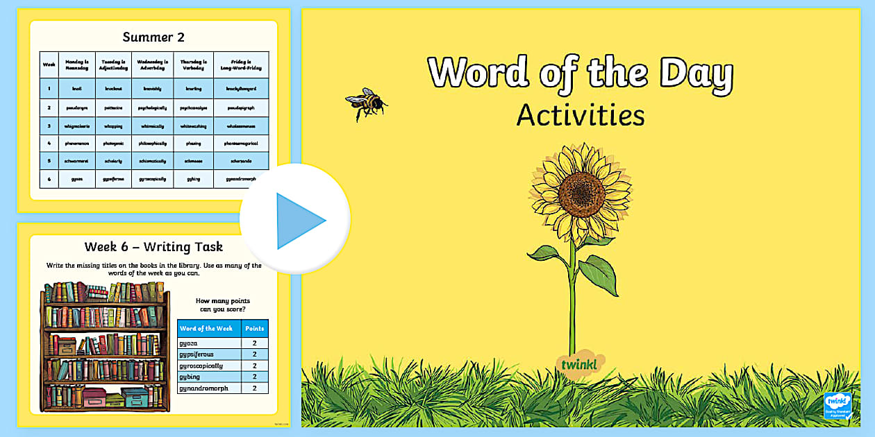 Year 6 Word of the Day Summer 2 PowerPoint (Teacher-Made)