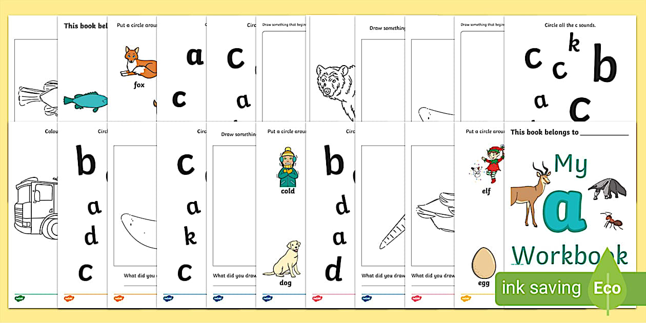 *My Letter 'a-i' Booklet (K1)* (teacher made) - Twinkl